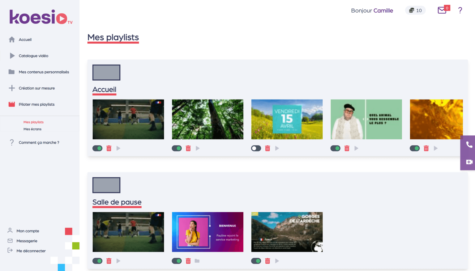 Digital Signage Solution & Unlimited Content Platform: Koesio TV