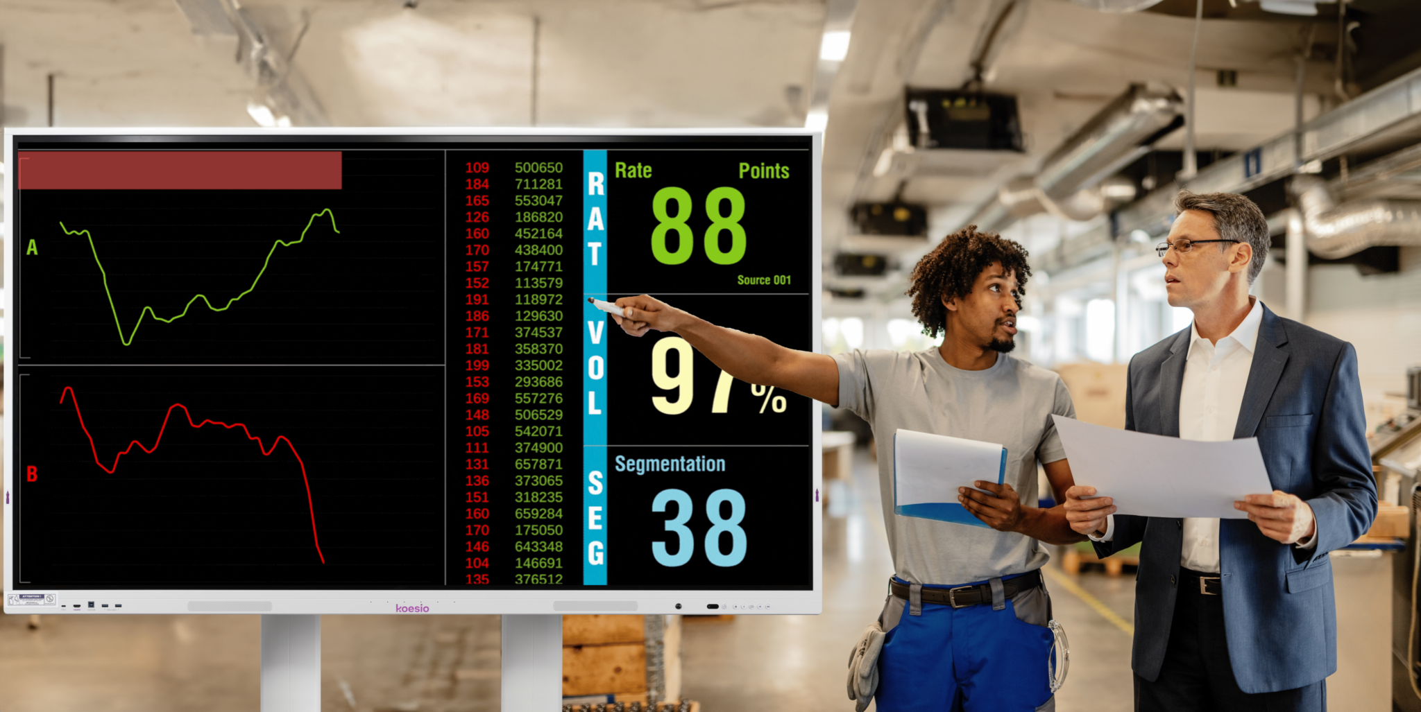 Modernisez votre industrie grâce aux écrans interactifs - Koesio